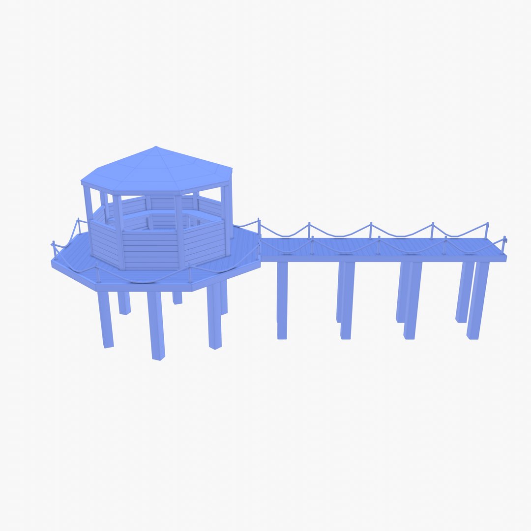 Pontoon Dock V4 3D Model - TurboSquid 2340663