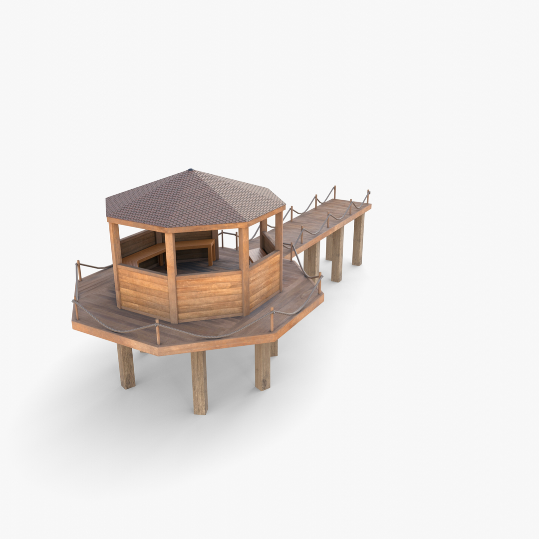 Pontoon Dock V4 3D Model - TurboSquid 2340663