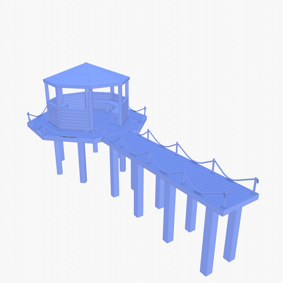 Pontoon Dock V4 3D Model - TurboSquid 2340663