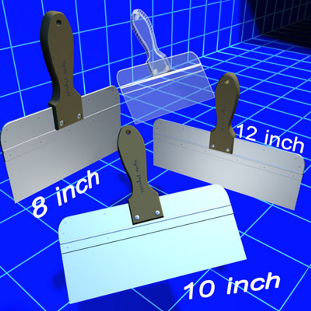 Drywall Mud Knife Set 3d Max