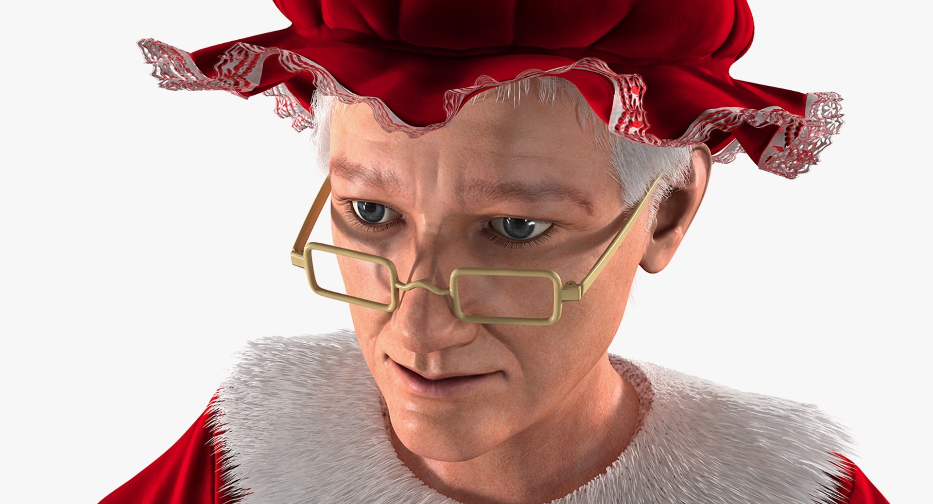 Mrs claus rigged 3D - TurboSquid 1427230