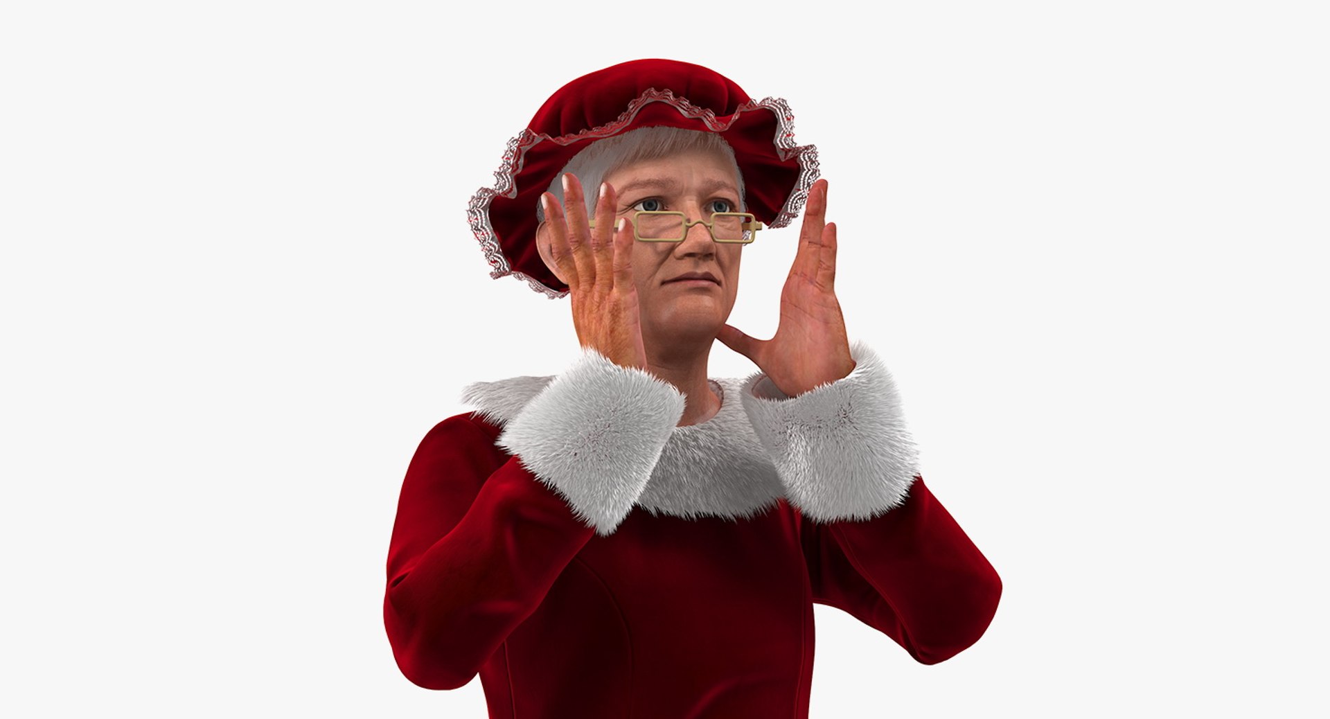 Mrs claus rigged 3D - TurboSquid 1427230