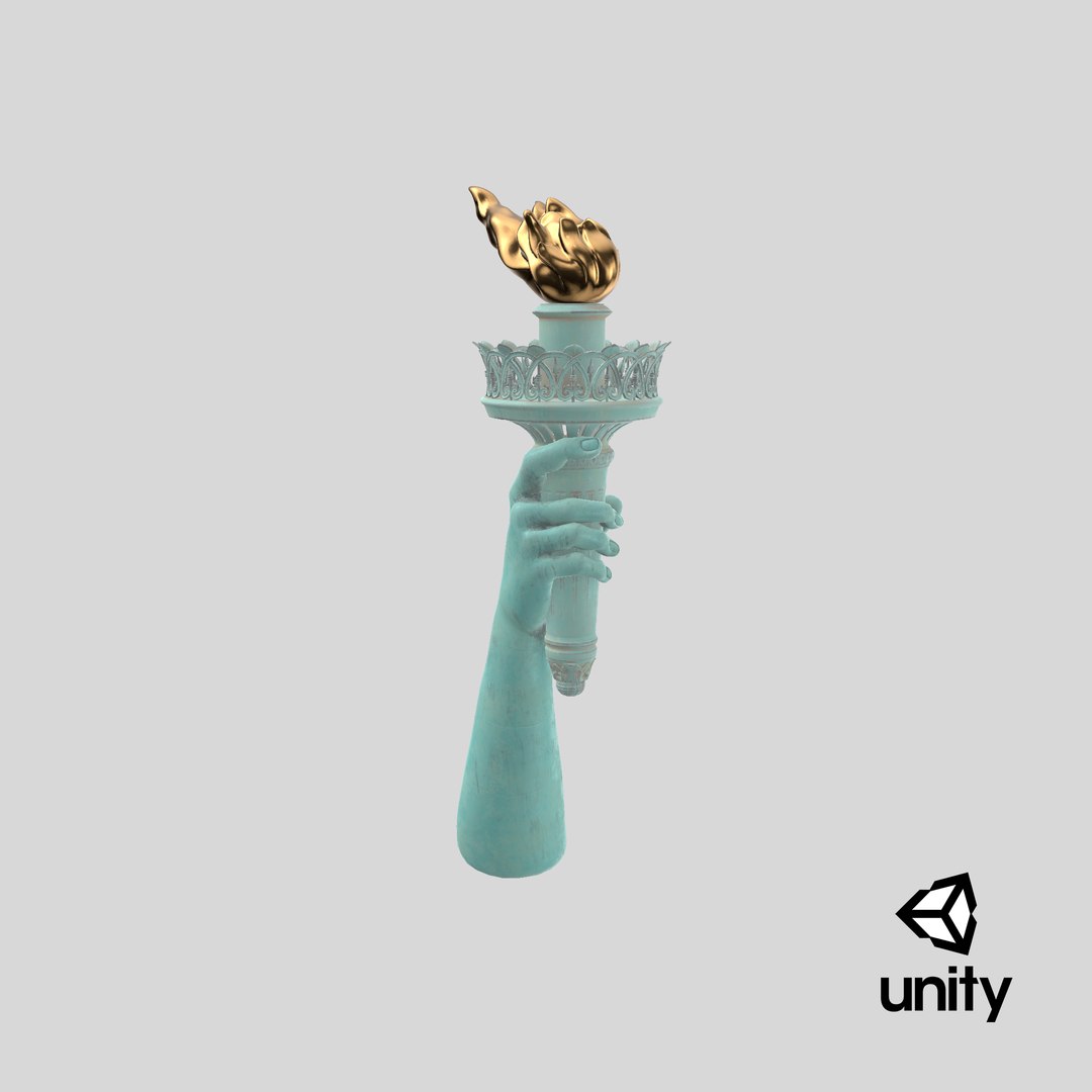 3D Hand Holding The Torch Of Liberty - TurboSquid 2046554