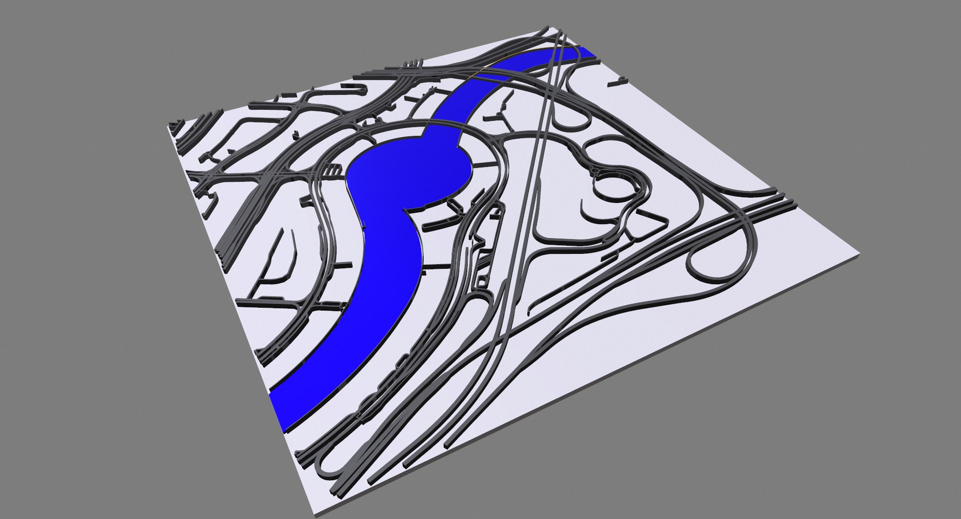 Streets And Roads Downtown Dubai UAE 3D Model - TurboSquid 2327999