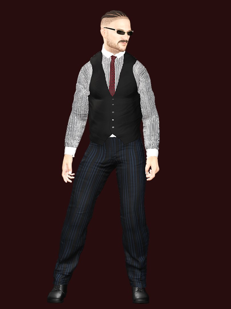 3D Realistic Rigged Mafia Don Man Character 3D Model - TurboSquid 2227980