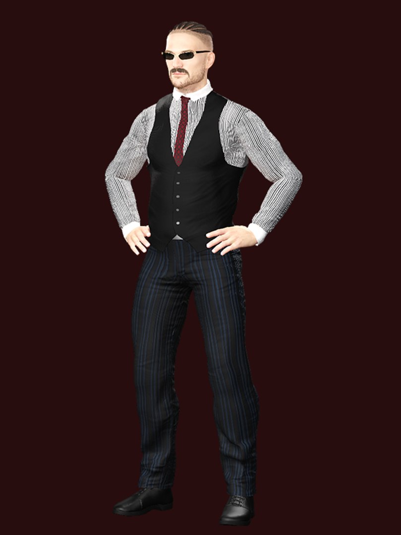 3D Realistic Rigged Mafia Don Man Character 3D Model - TurboSquid 2227980