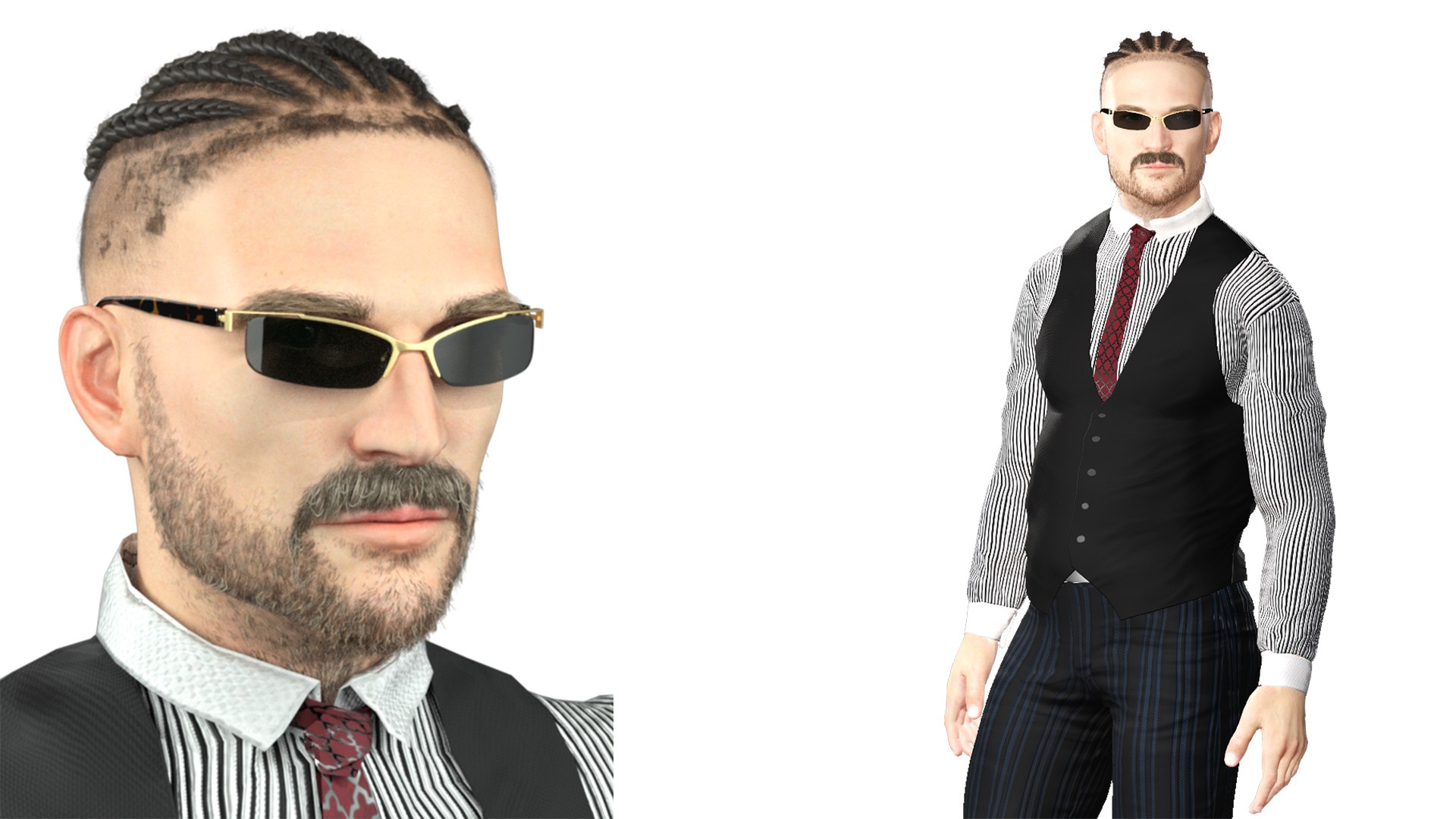 3D Realistic Rigged Mafia Don Man Character 3D Model - TurboSquid 2227980