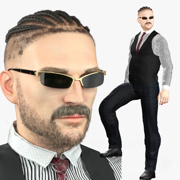현실적인 Rigged Mafia Don Man 캐릭터 3D 모델 3D 모델 - TurboSquid 2227980