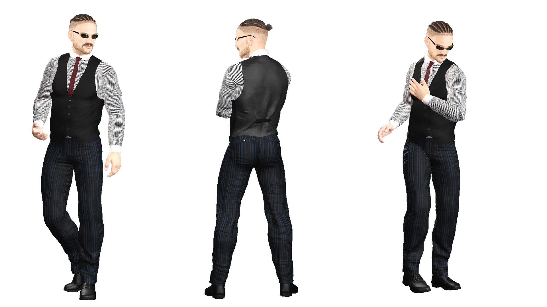 3D Realistic Rigged Mafia Don Man Character 3D Model - TurboSquid 2227980