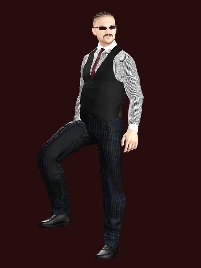 3D Realistic Rigged Mafia Don Man Character 3D Model - TurboSquid 2227980
