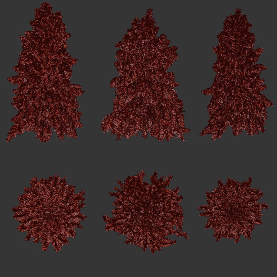 West Himalayan Spruce Trees Collection Vol 47-Blender-3d 3D Model ...