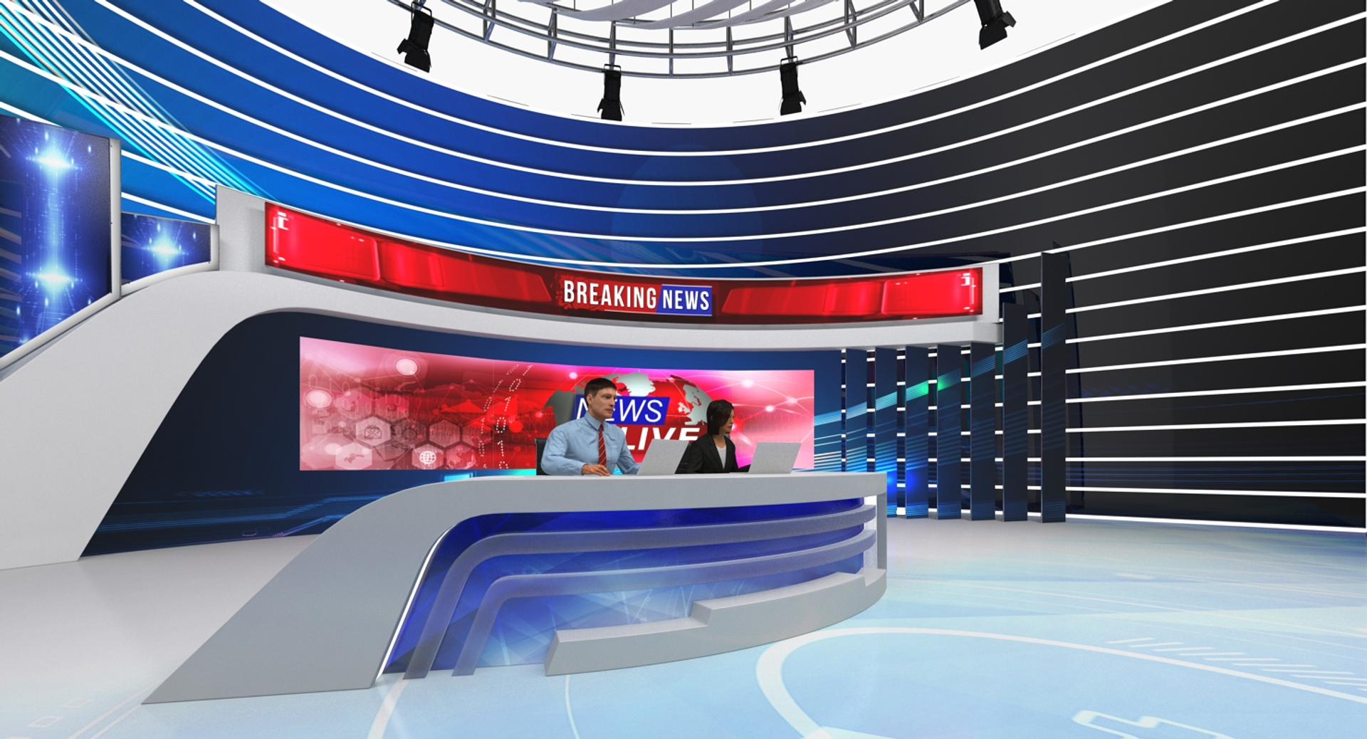 Tv news studio camera 3D - TurboSquid 1284041