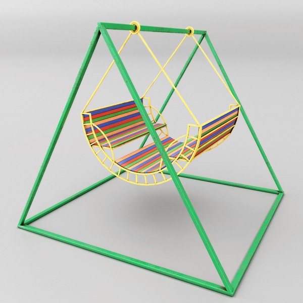 Childrens swing symmetry 3D model - TurboSquid 1302842