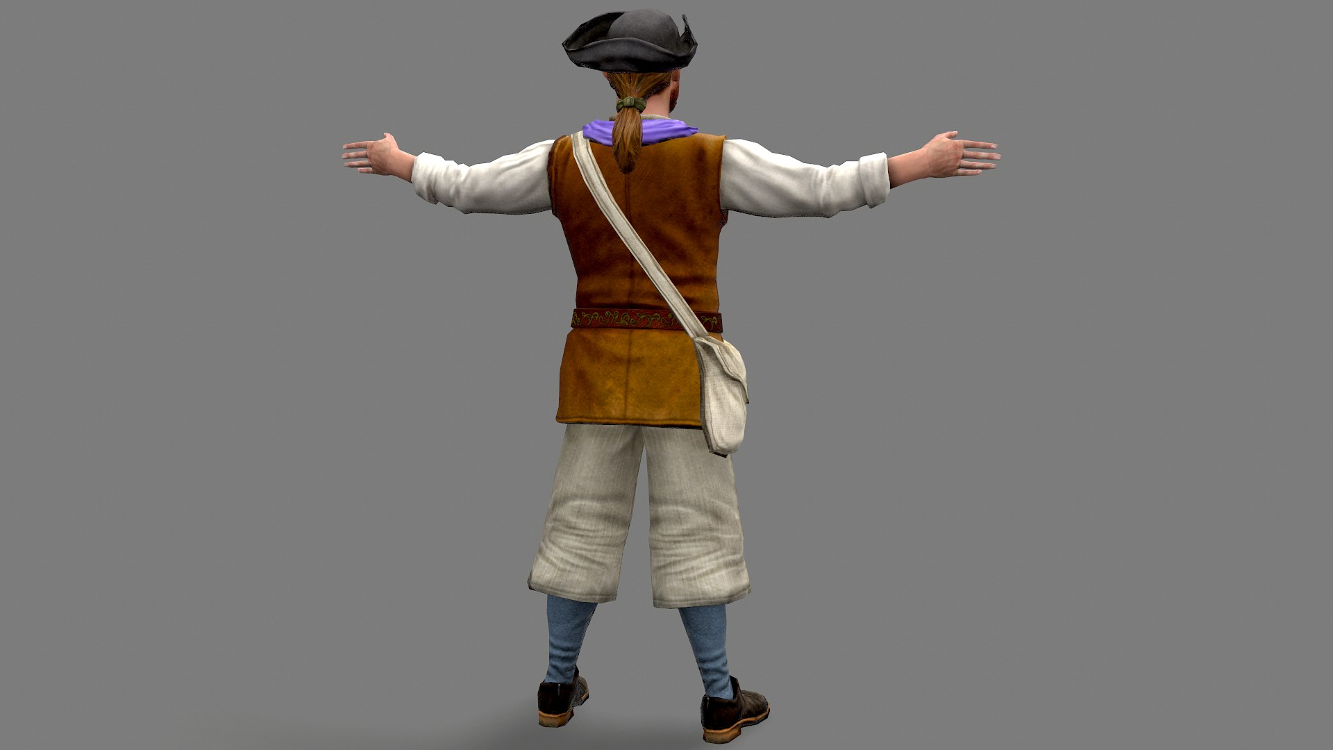 3D Medieval Merchant Model - TurboSquid 2100042
