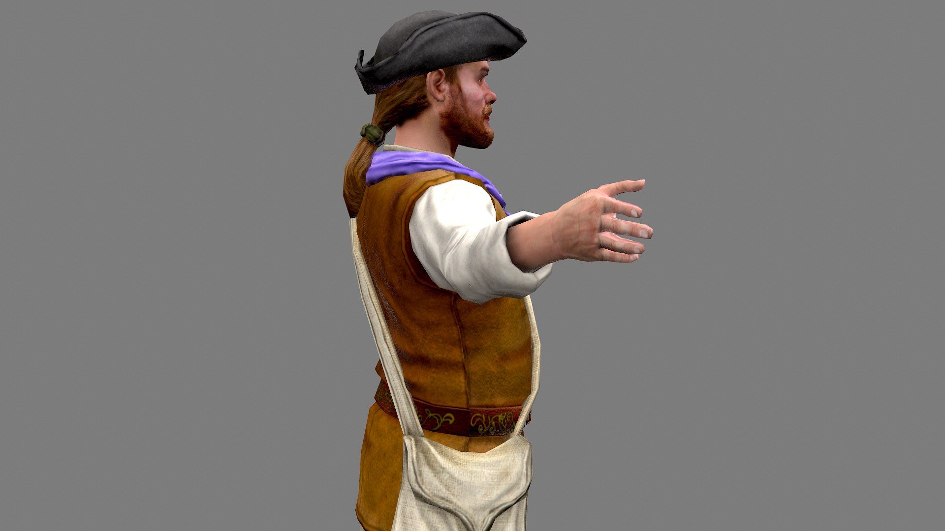 3D Medieval Merchant Model - TurboSquid 2100042