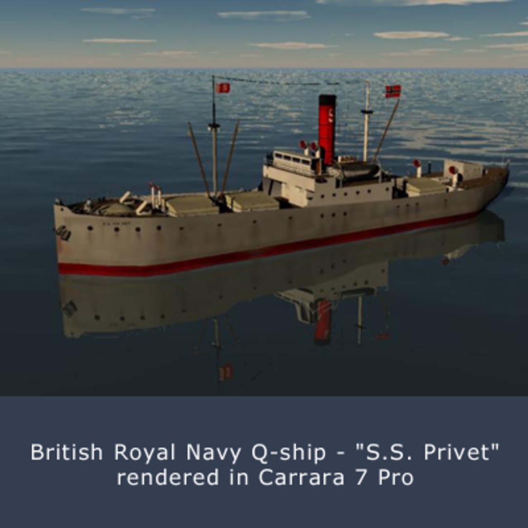 Ww1 Q-ship Ship 3d Model