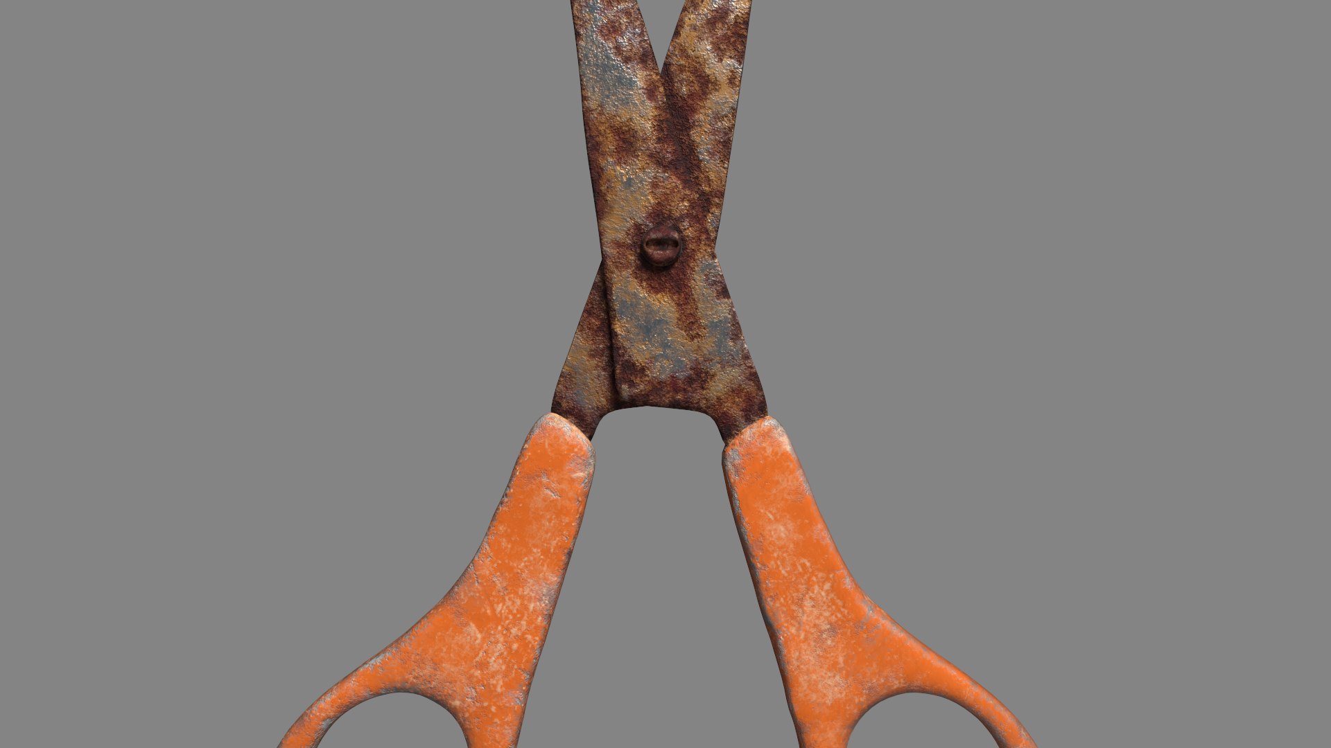 3D Old Used Rusty Scissor - TurboSquid 1570088