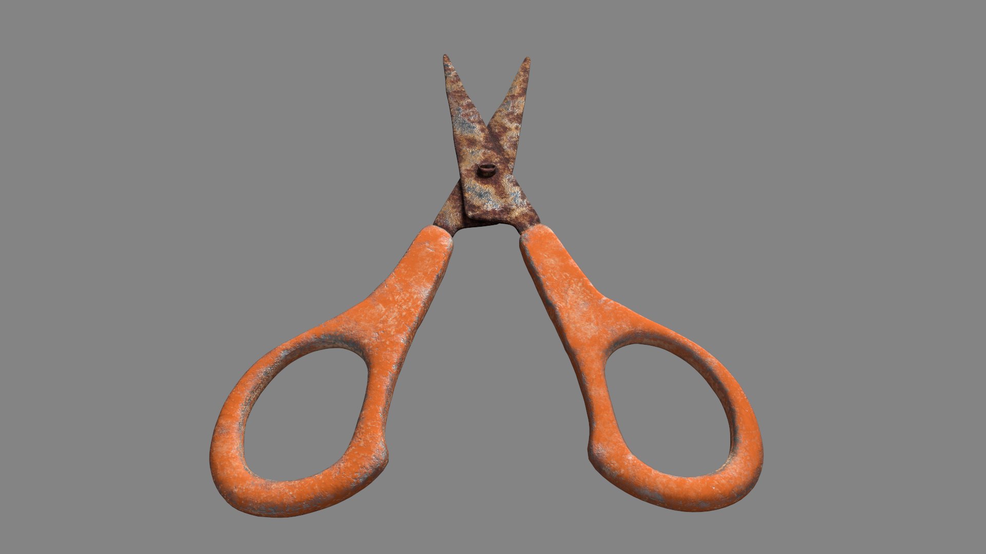 3D Old Used Rusty Scissor - TurboSquid 1570088