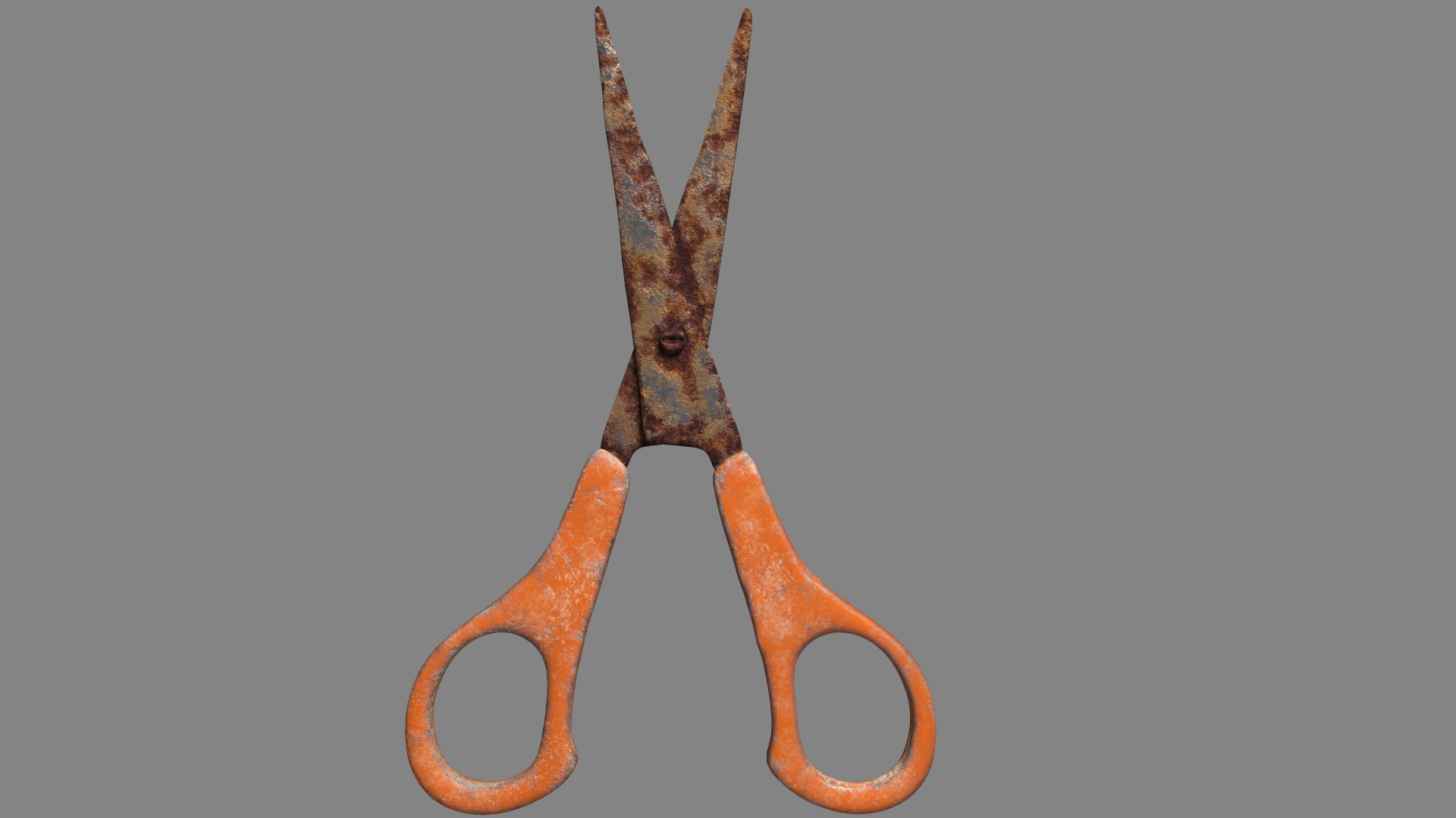 3D old used rusty scissor - TurboSquid 1570088
