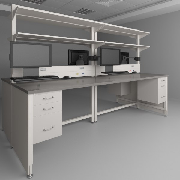 3d scene laboratory equipment hd model