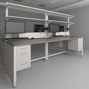 3d model height adjustable workbench