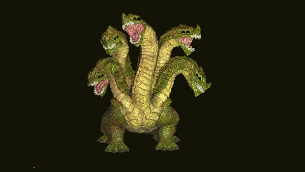 3D Hydra dragon monster - TurboSquid 2009541