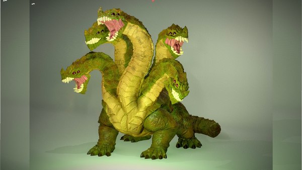 3D Hydra dragon monster - TurboSquid 2009541