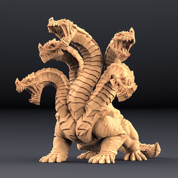 3D Hydra dragon monster - TurboSquid 2009541