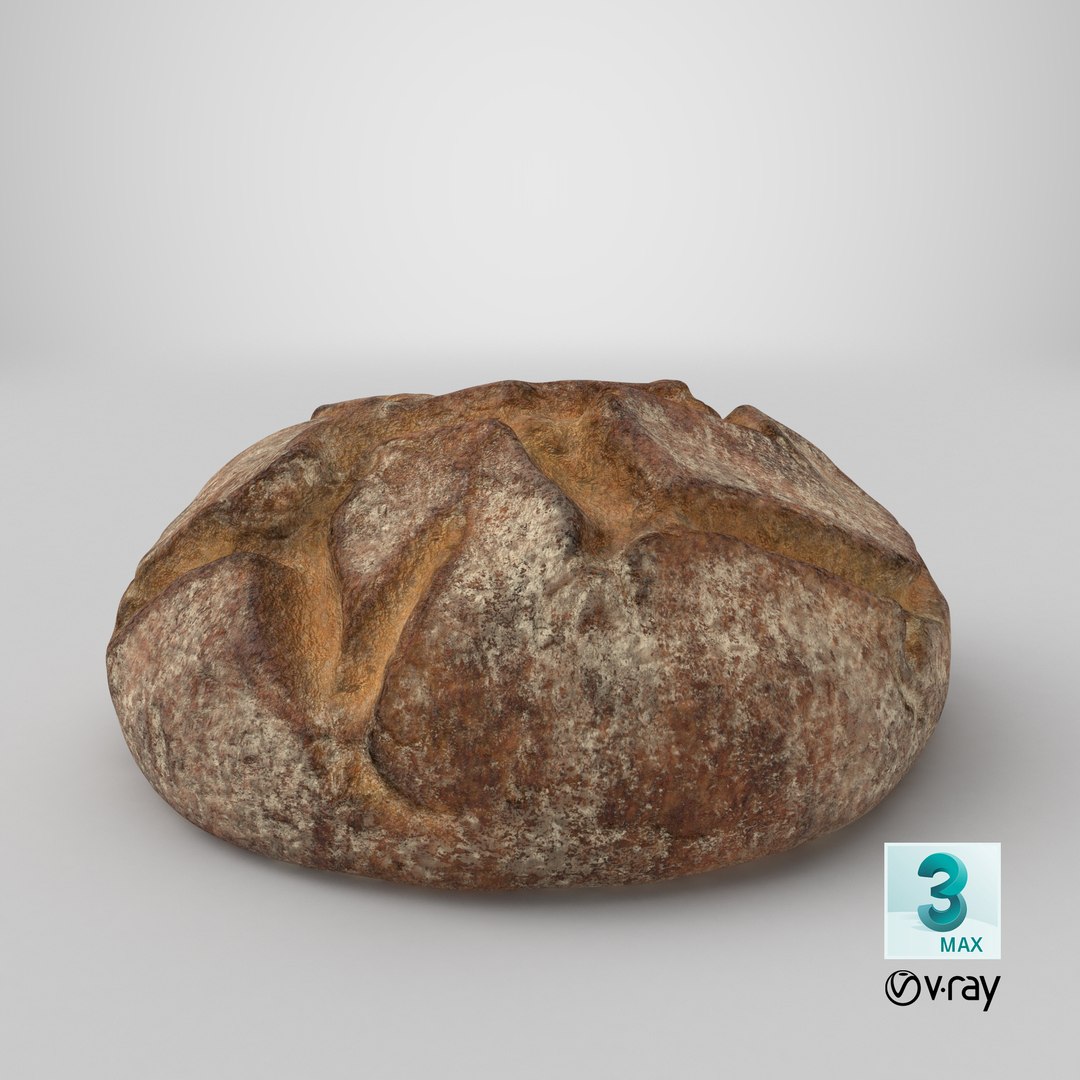 3d Model Bread Loaf 01