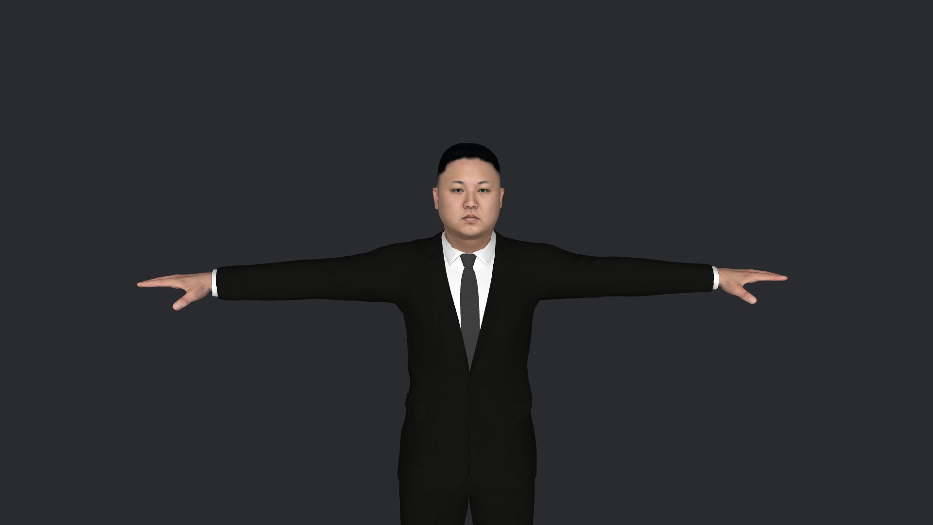 3D Kim Jong-un Hyper Realistic Fully Rigged Character Model ...