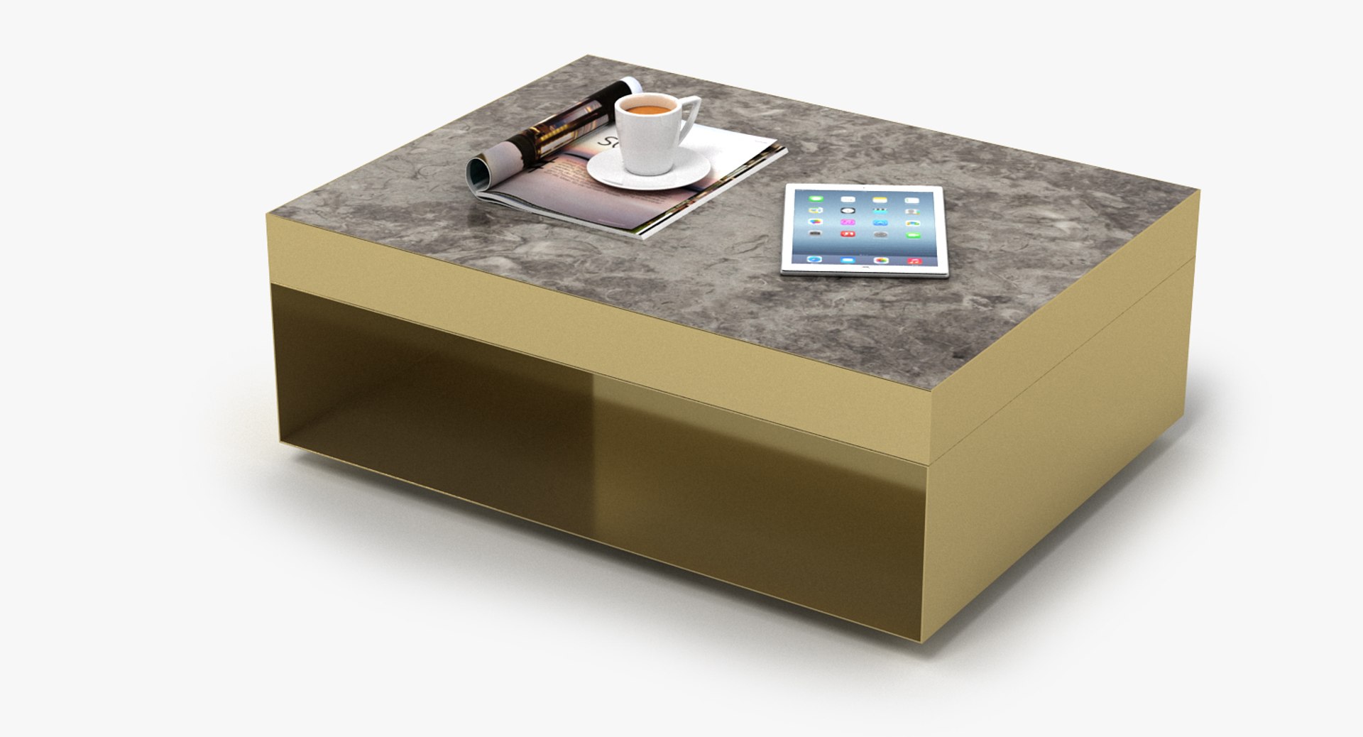 Elliott rectangular table 3D model - TurboSquid 1201754