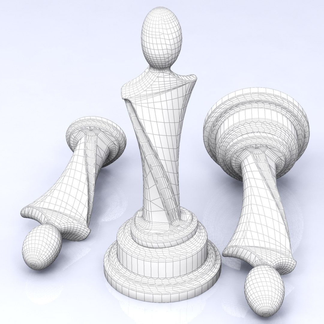 Metal Trophy Figure 3d Model