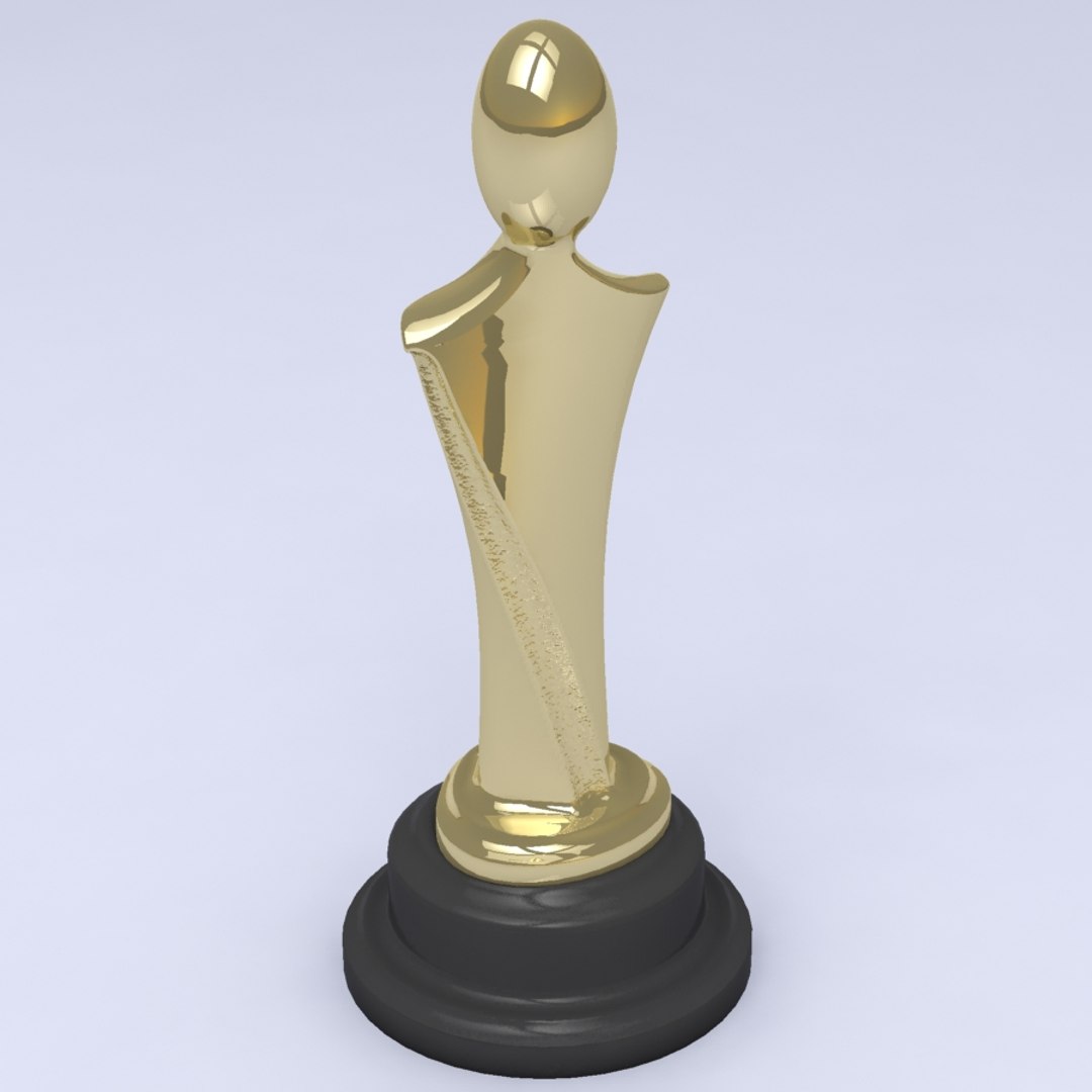 Metal Trophy Figure 3d Model