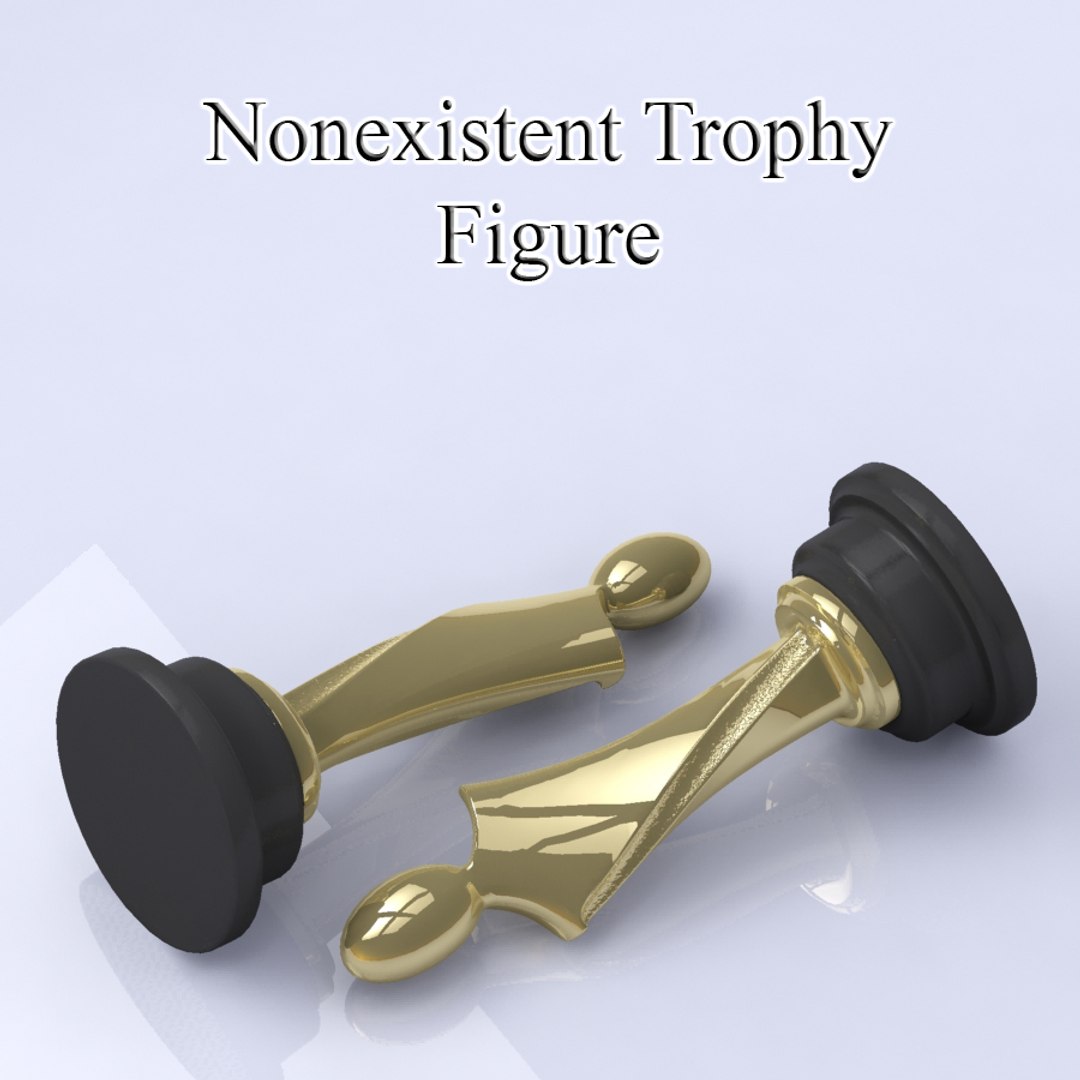 Metal Trophy Figure 3d Model