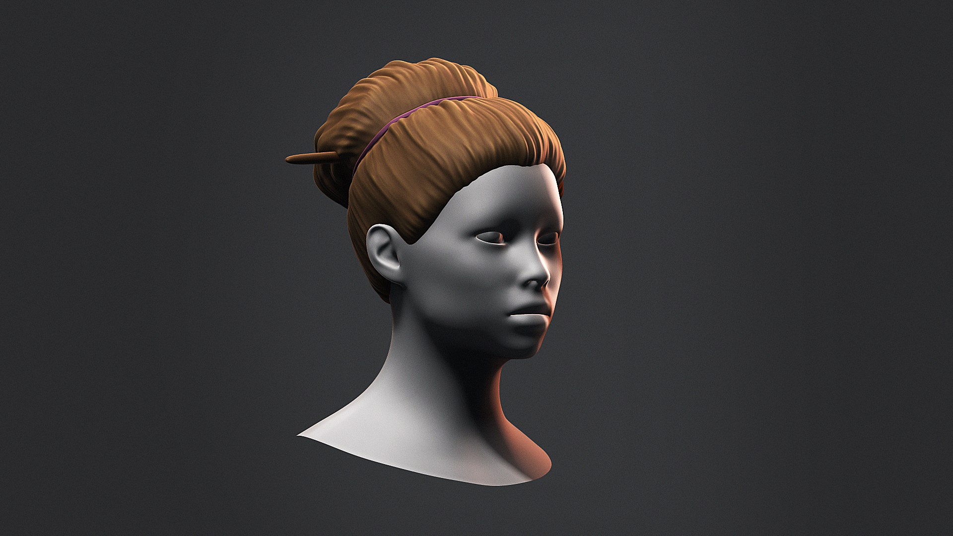 Free Hair - Low Poly Hairstyles Free Sample 3D Model - TurboSquid 1836795