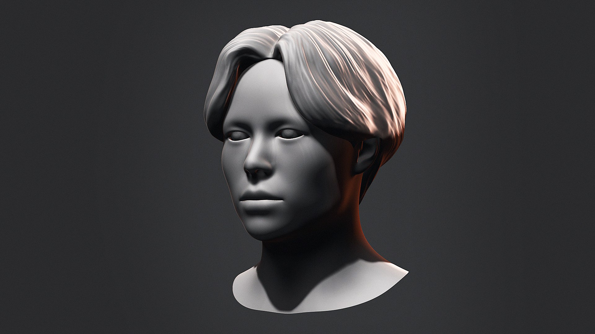Free Hair - Low Poly Hairstyles Free Sample 3D Model - TurboSquid 1836795