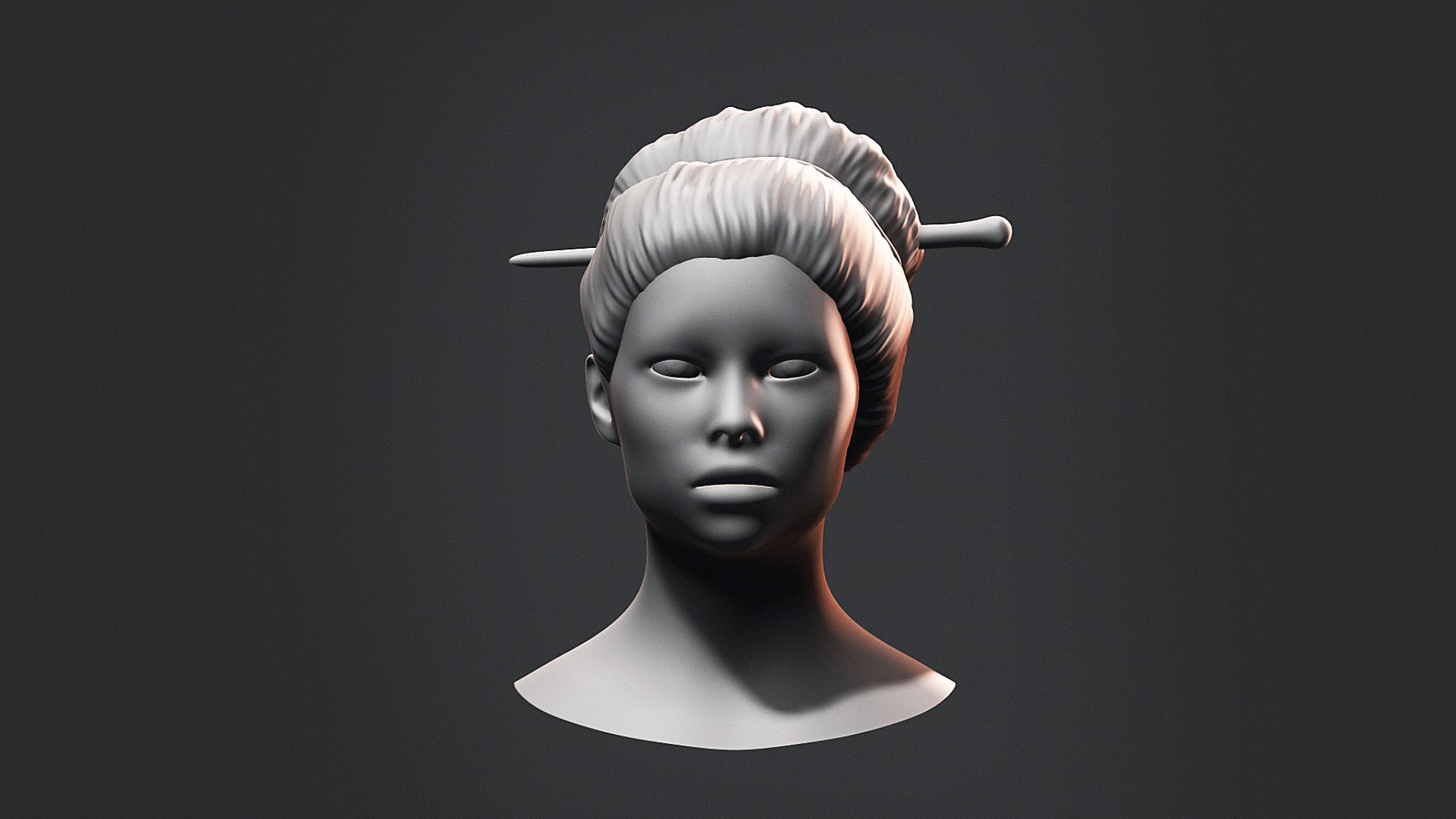 Free Hair - Low Poly Hairstyles Free Sample 3D Model - TurboSquid 1836795