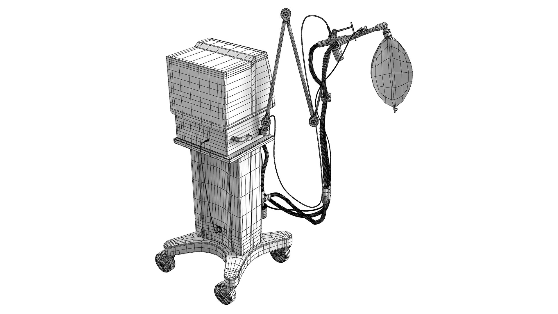 Medical Artificial Lung Ventilation Model - TurboSquid 1532880