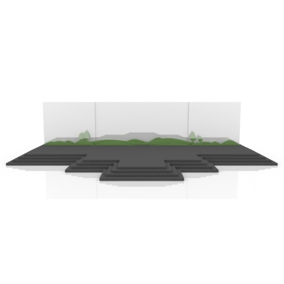 Rostrum Stage Backdrop 6 3D - TurboSquid 1322052