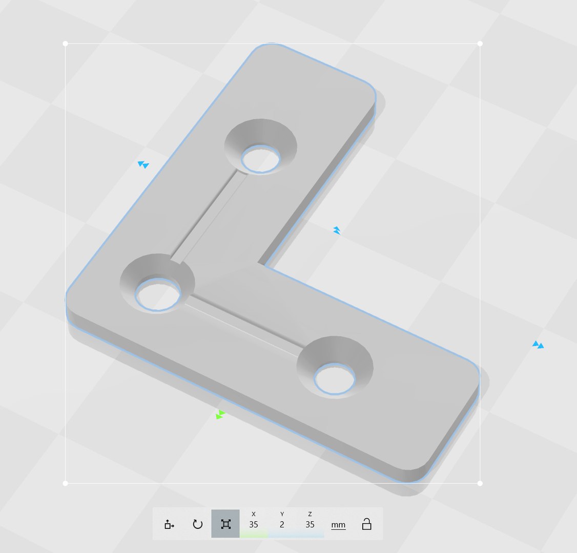 Flat L-shaped square model - TurboSquid 2173430