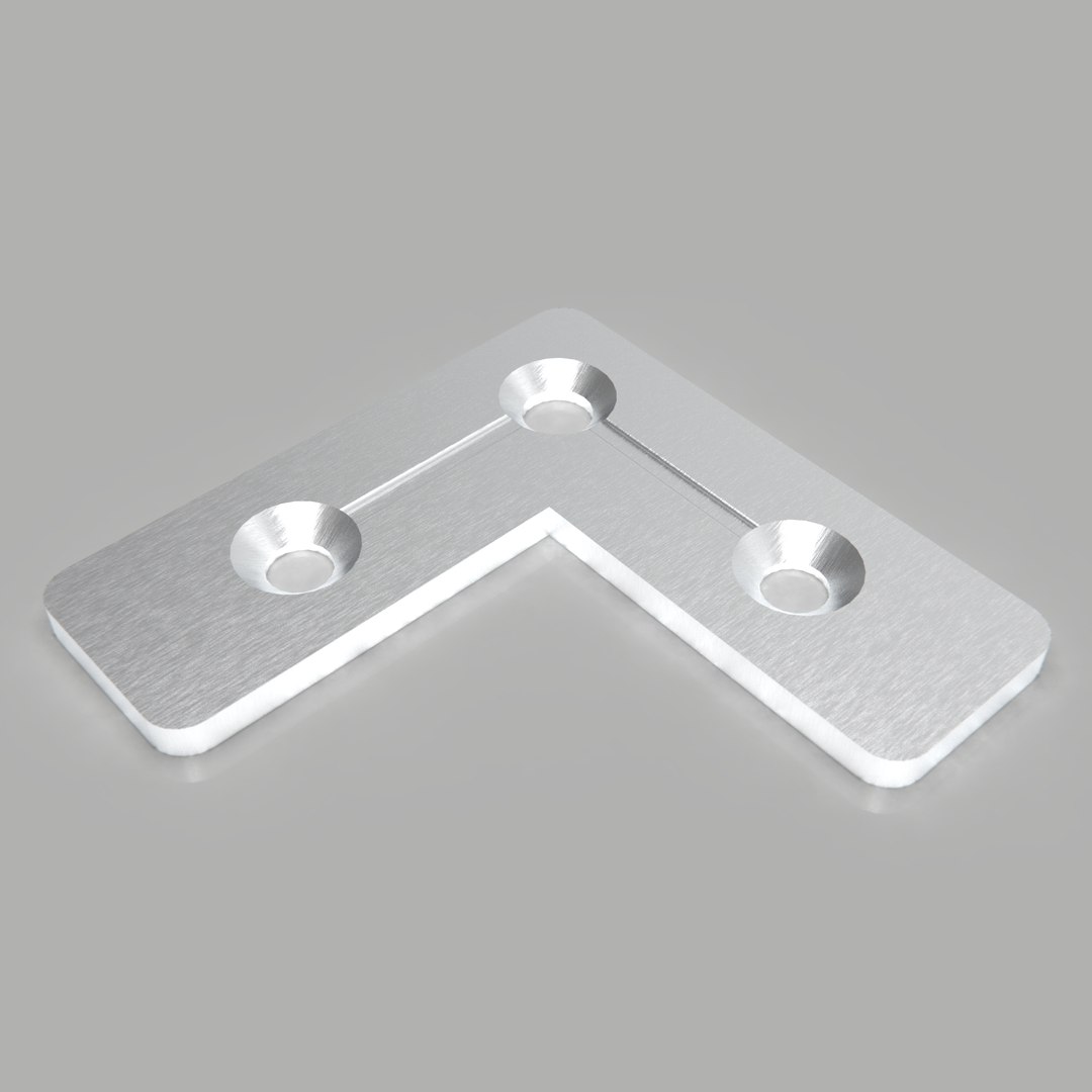 Flat L-shaped square model - TurboSquid 2173430