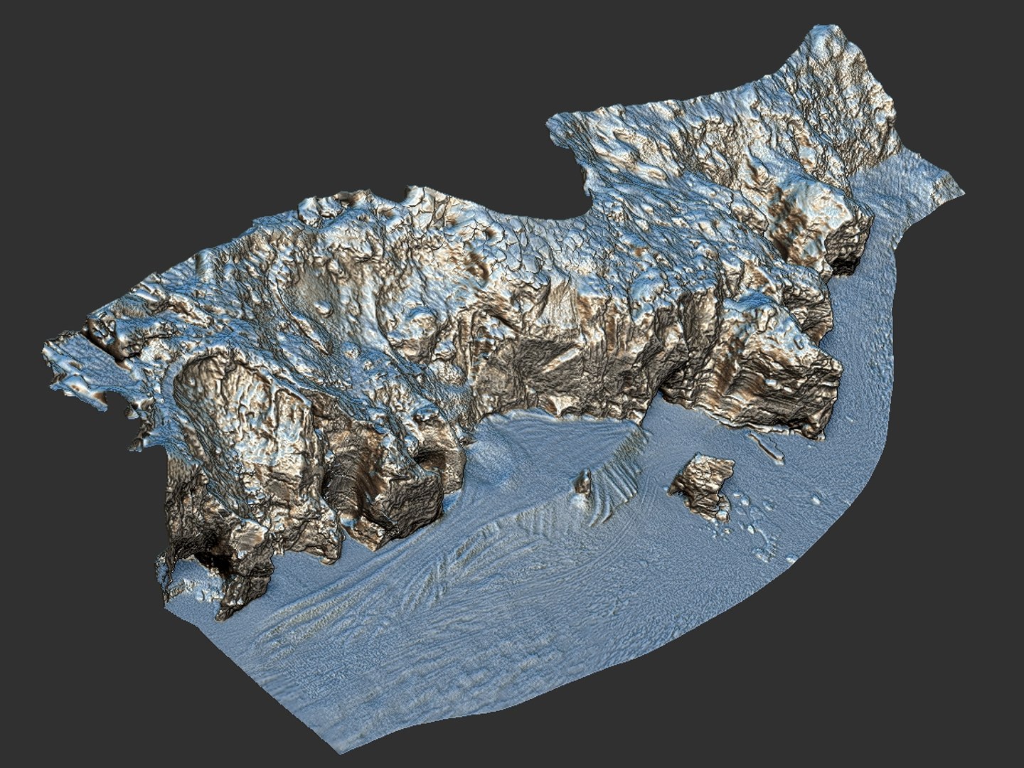 Ocean cliff 16k 3D model - TurboSquid 1412659