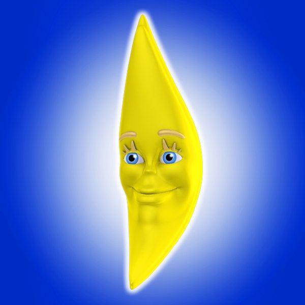 3d cool cartoon model