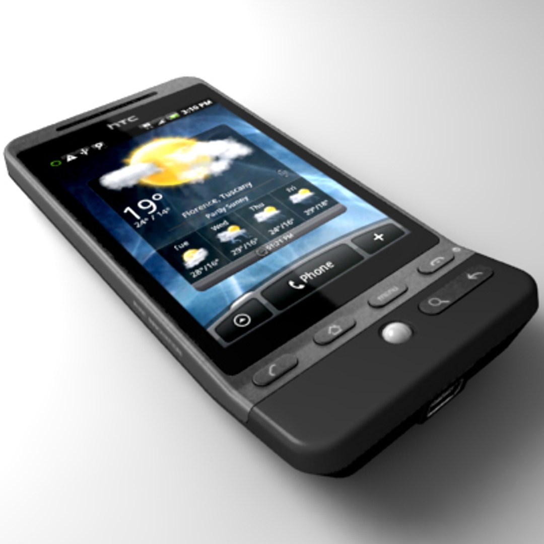 Htc Hero Communicator Android 3d Model