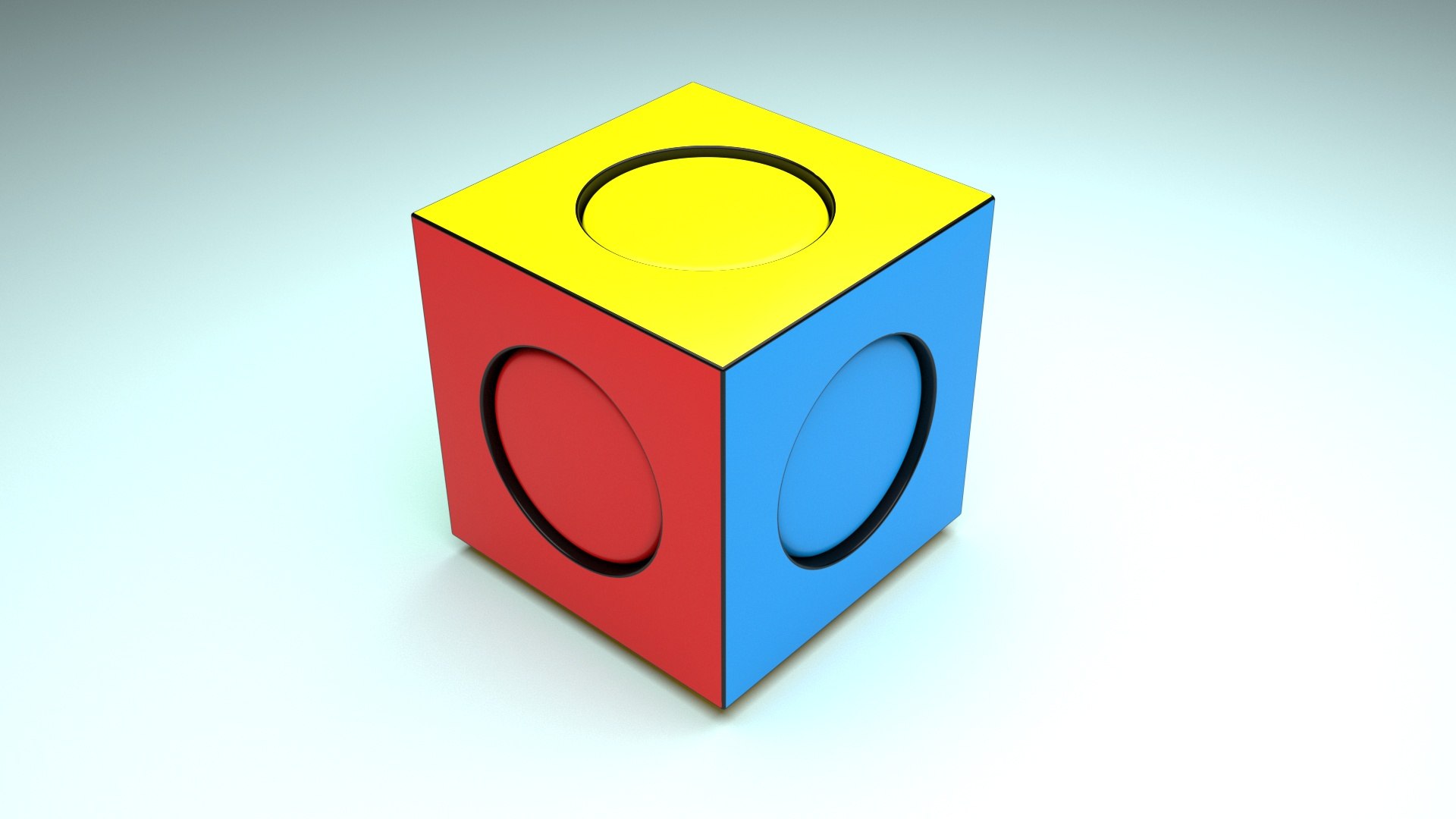 3D Spinner Cube - TurboSquid 1825677