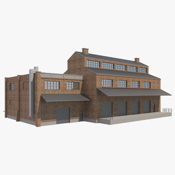 3D factory building model - TurboSquid 1254913