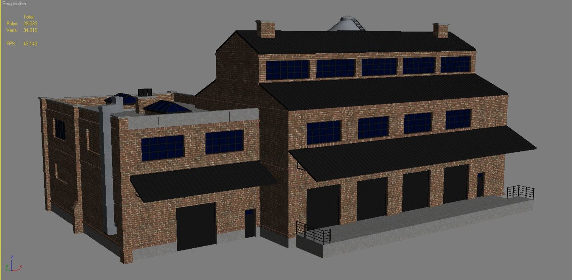 3D Factory Building Model - TurboSquid 1254913