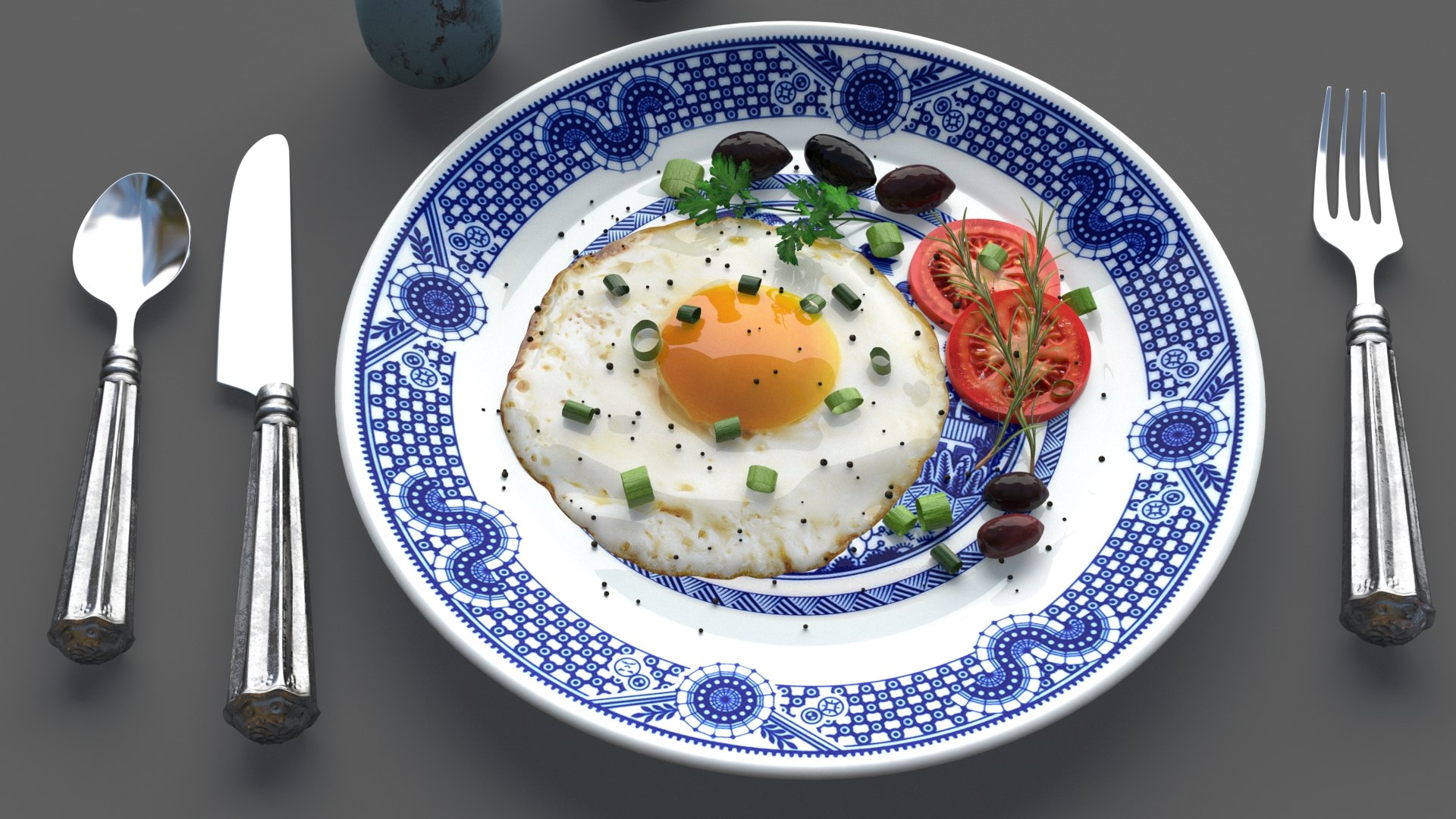 Fried Egg Plate2 3D Model - TurboSquid 1841955