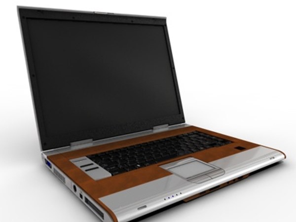 3d laptop model