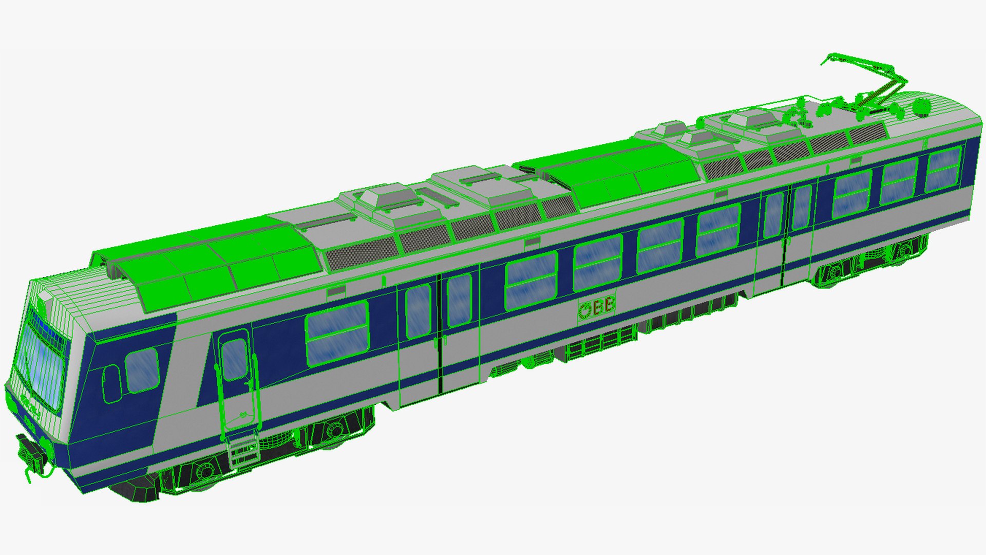 3D Oebb Class 4020 Passenger Train - Schnellbahn Model - TurboSquid 1999148